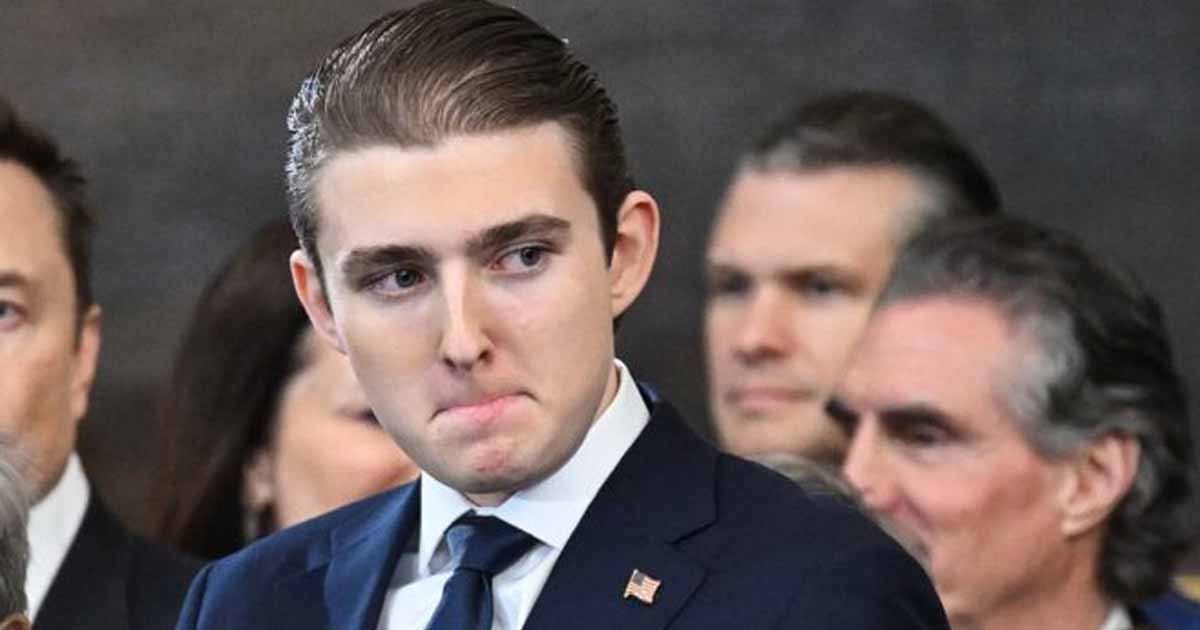 The reason Barron Trump always brings a black backpack to class